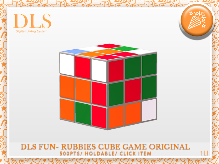 Second Life Marketplace - DLS Fun 2.0 - Rubble Cube (Primary Colors)